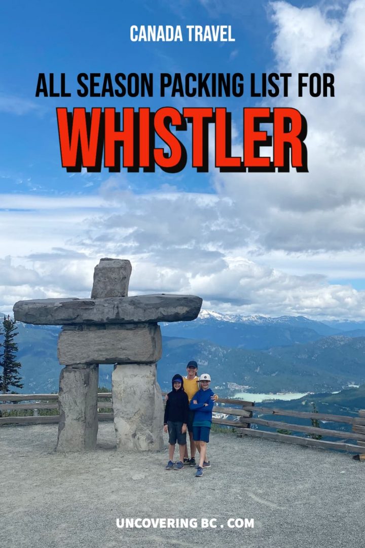 Whistler Packing List for Winter & Summer | What to Wear in Whistler ...